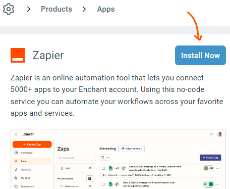 Integrating Enchant with Zapier | Enchant