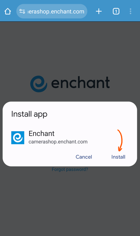 Install Enchant Android App via Chrome | Enchant