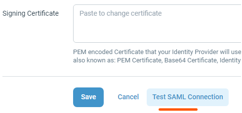 Single Sign On via Generic SAML | Enchant