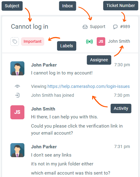 Understanding the live chat interface | Enchant