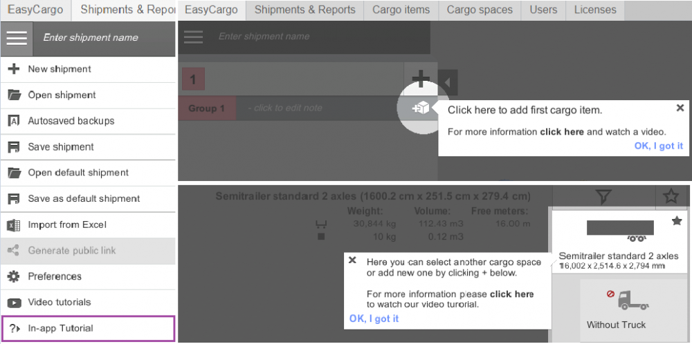 Registration | Help | EasyCargo