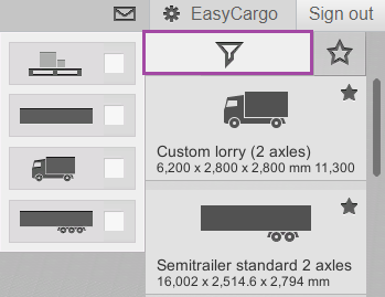 Choosing a Cargo Space | Help | EasyCargo