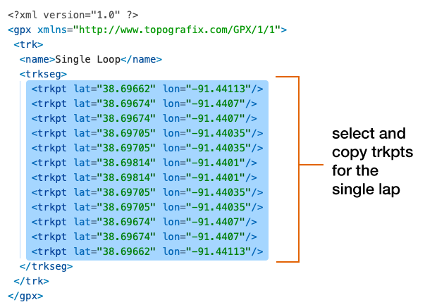 How can I create a multiple lap course from a single lap course file ...