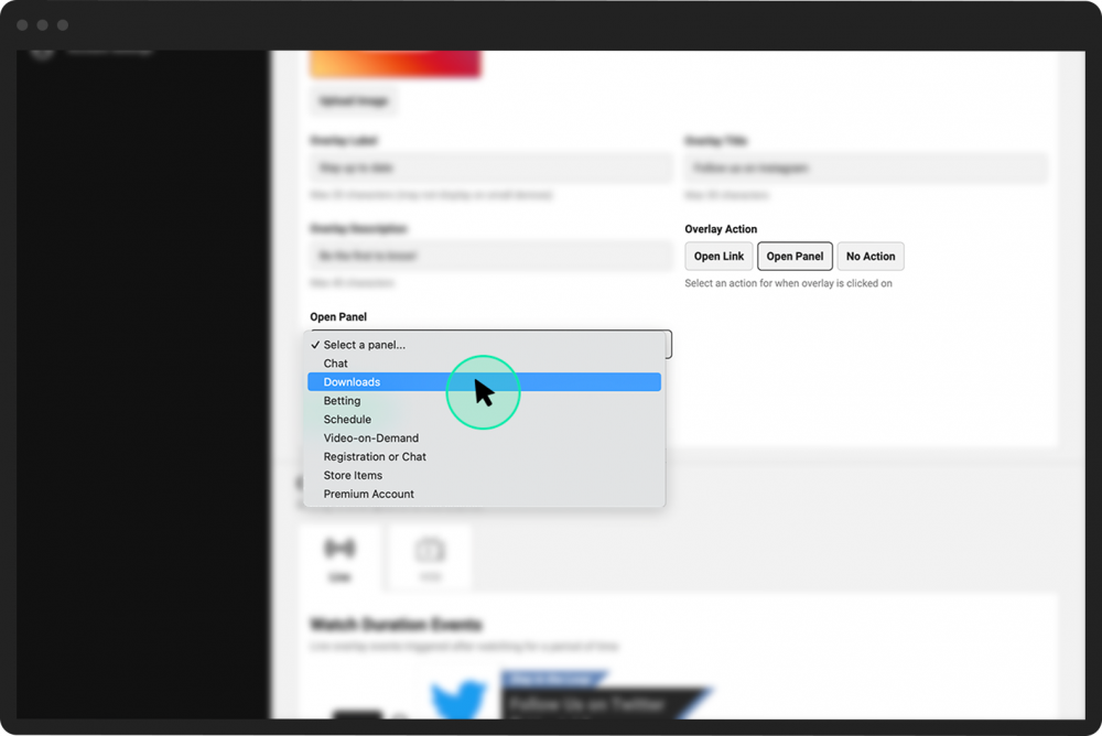 Create a new overlay | PANDA Dashboard Admins