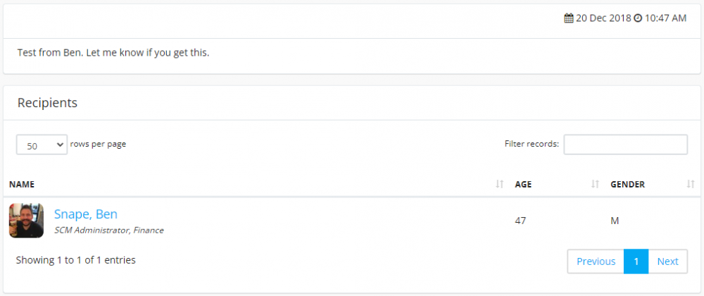 View Sent Text Messages | SwimClub Manager