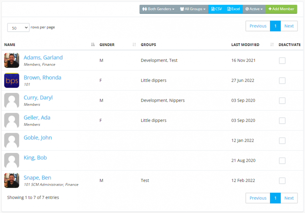 View All Parents | SwimClub Manager