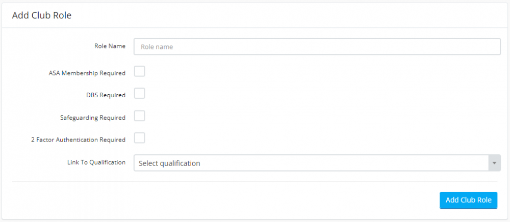 Roles | SwimClub Manager