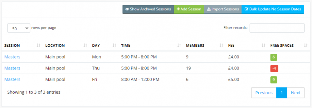 Sessions | SwimClub Manager
